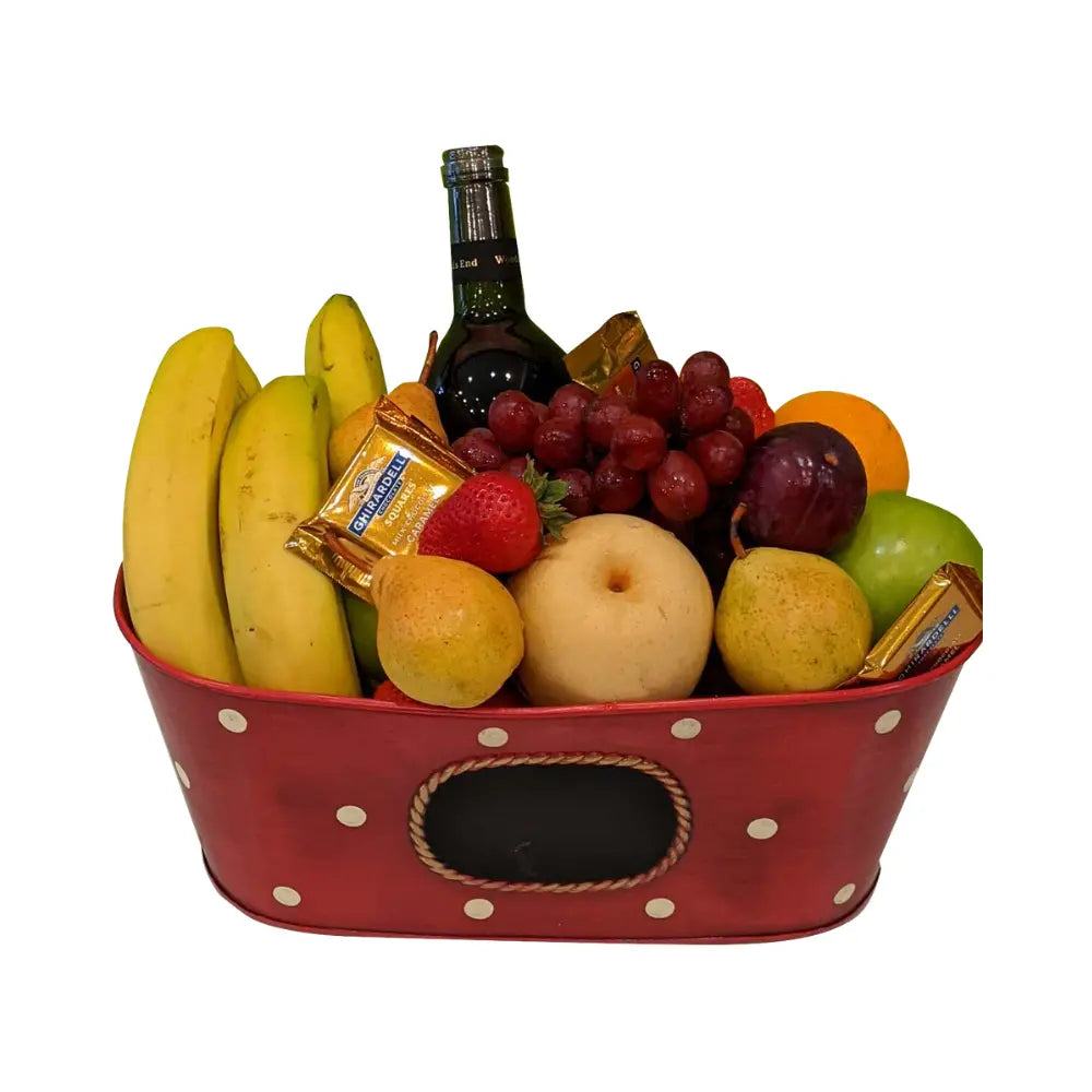 Delightful Fruits with Assorted Wine - Bountiful Edible Arrangements ...